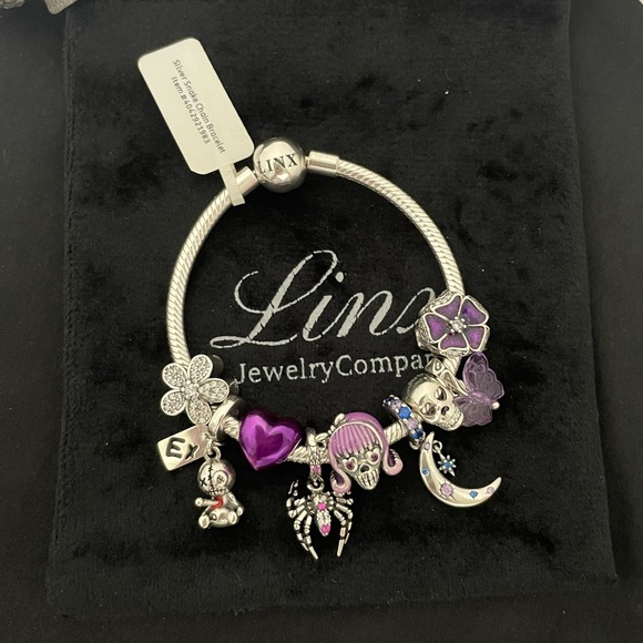 Linx | Jewelry | Linx Snake Chain Bracelet With Girly Goth Themed ...